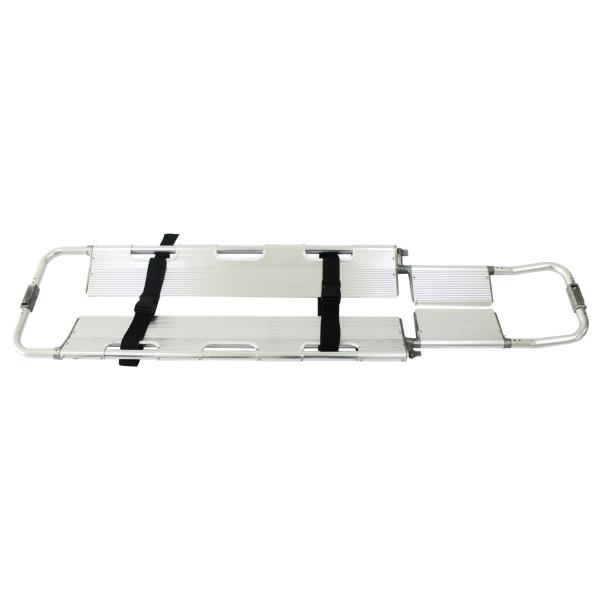 Aluminum Alloy Medical Folding Scoop Stretcher Transport White 44cm 60cm