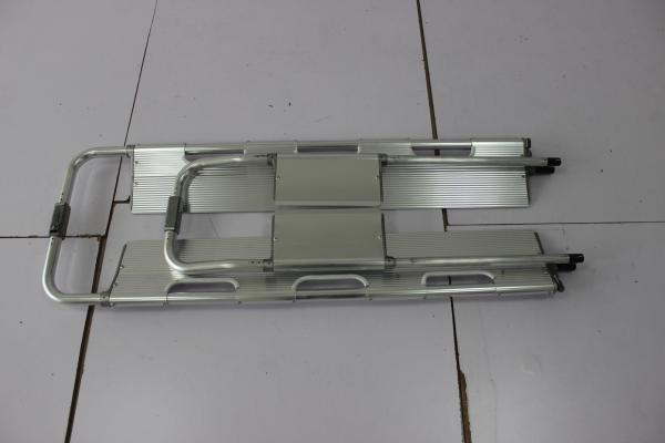 Aluminum Alloy Medical Folding Scoop Stretcher Transport White 44cm 60cm