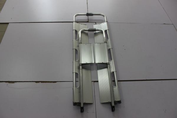 Aluminum Alloy Medical Folding Scoop Stretcher Transport White 44cm 60cm