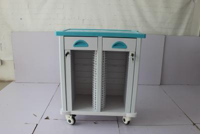 China 680MM 40CM Medical Equipment Trolley ABS Hospital Medical Trolley Manually Case Folder Trolley for sale