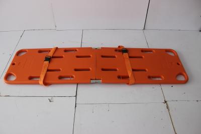 China High-density plastic foldable emergency stretcher spine board with X-ray and CT penetration for sale