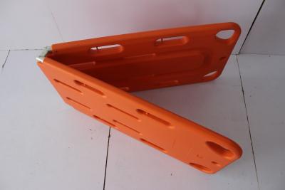 China High-density plastic foldable emergency stretcher spine board with X-ray and CT penetration for sale