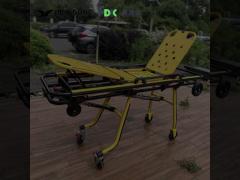 Thickened Aluminum Alloy Ambulance First Aid Stretcher With Folding Leg Mechanical Structure Height Adjustment Leg And Back Adjustment