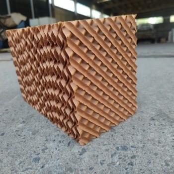 China Corrugated Paper Aluminum Stainless Steel Frame Evaporative Cooling Pad for Poultry Greenhouse Cooling System 10mm for sale