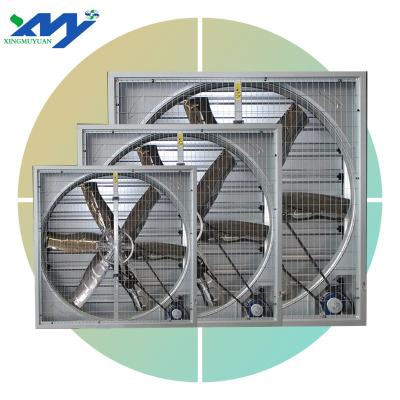 China High Performance 50 Inch Galvanized Sheet Hammer Exhaust Fan for Greenhouse Warehouse air Cooling System for sale