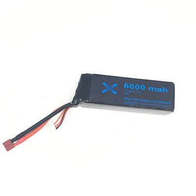 China 11.1V RC Lithium Polymer Batter 6000mAh 50C for sale
