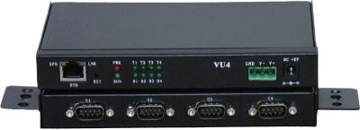 China 4 puerto RS232/422/485 serial al conductor del servidor/COM de Ethernet, edición industrial VU4 en venta