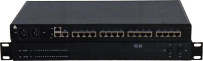 China 16 puerto RS232/422/485 serial al conductor del servidor/COM de Ethernet, WAN dual VU16-D en venta