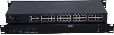 China 32 puerto RS232/422/485 serial al conductor del servidor/COM de Ethernet, WAN dual VU32-D en venta