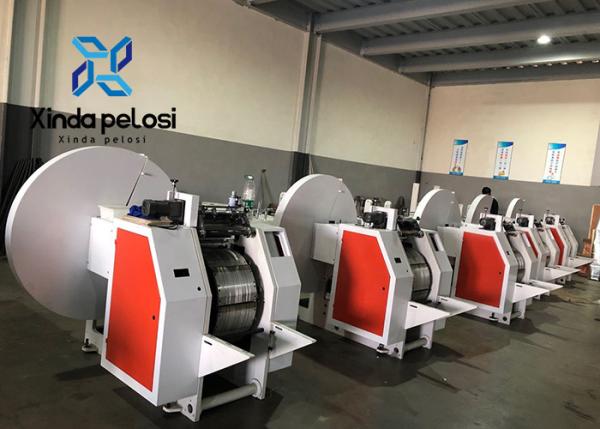 Quality 3phase Adjustable Square Bottom Paper Bag Making Machine With Handle D Cut for sale