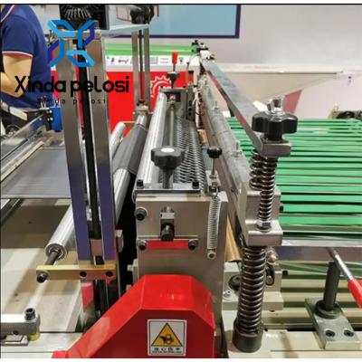 China Double Lines Hot Cutting Polythene Shopping Bag Making Machines Middle Speed for sale
