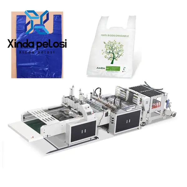 Quality 4.8 KW BOPP Biodegradable Garbage Bag Making Machine Easy To Operate for sale