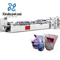 China Multi Function Self Stand Up Liquid Bag Making Machine For Milk  Customized for sale