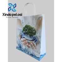 China Fully Auto Paper Bag Handle Pasting Machine 380V High Efficiency for sale