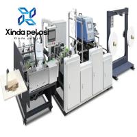 China Fully Auto Paper Bag Handle Pasting Machine 380V High Efficiency for sale