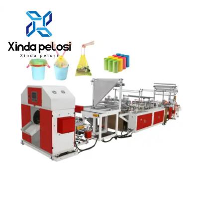 China Bottom Double Layer Four Line Poly Bag Cutting Sealing Machine  380V for sale