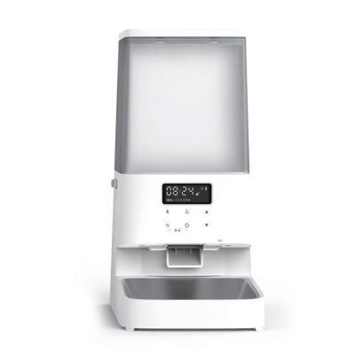 China APP Control Smart Pet Feeder Refeição Ajustável Duplo Automático gato alimentador à venda