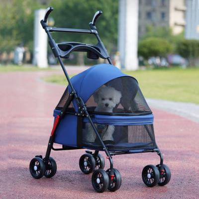 Cina Poltrone a rotelle pieghevole per animali domestici, carrozzina per cani su misura in vendita