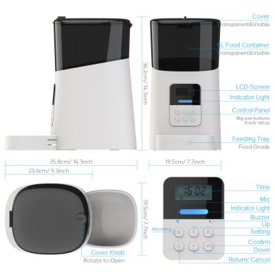 中国 カスタム スマートホーム ペットフィッダー ホワイト インテリジェント 自動 ペットフィッダー 販売のため