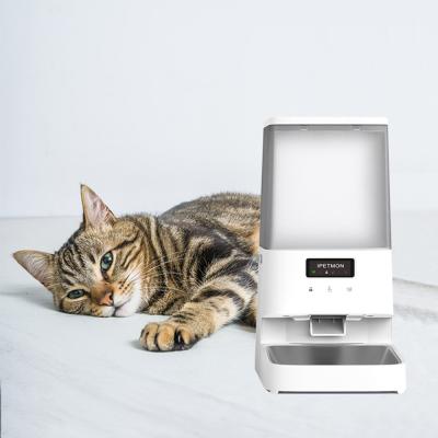 China Smart App Controlled Cat Feeder Single Basin Wifi Pet Feeder 5L Te koop