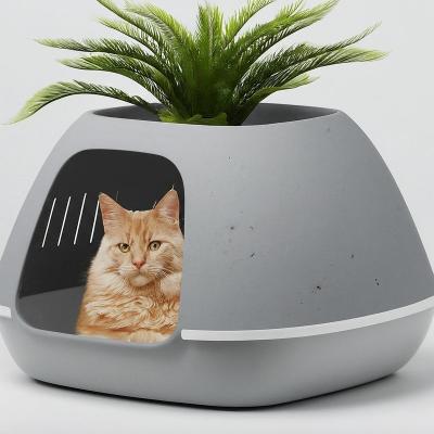 中国 快適なデザイン 猫の小さな箱 蓋付きの小さな猫のゴミ箱 販売のため