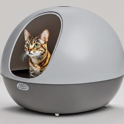 China Caixa de lixo para gatos de pequeno espaço Portabilidade leve Design elegante à venda