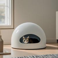 China Small Space Cat Litter Box Lightweight Portability Stylish Design for sale
