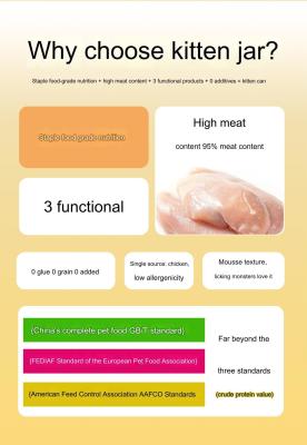 Cina Hydrating and Beautifying Chicken Healthy Pet Food Clean And Sanitary for Cats Feed Directly in vendita