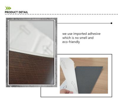 Cina 0.07mm-0.3mm buccia e pavimentazione della plancia del vinile costruita bastone in vendita