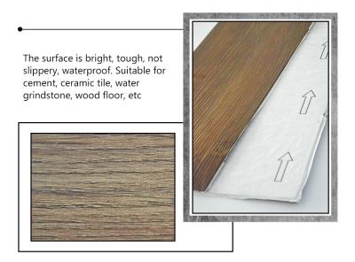 Cina 0.07mm-0.3mm buccia e pavimentazione della plancia del vinile costruita bastone in vendita