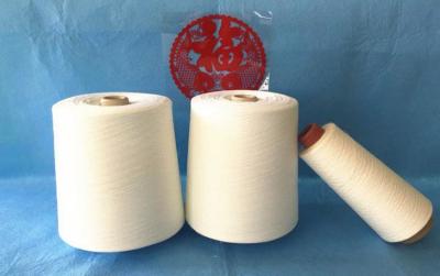 China 40/2 50/3 halb stumpfes 100 Polyesternähgarn/industrielle Polyester-Garn-ROHE weiße Farbe zu verkaufen
