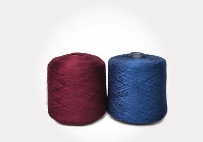 China Comfortable Ring spun dope dyed polyester yarn 30/1 with Stronger Strength for sale