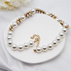 中国 女性のためのたがの形のあたりの真珠のMoissaniteの方法宝石類のネックレス 販売のため