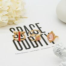 中国 注文の宝石用原石の真珠の宝石類の女性のための調節可能な約束のヒスイ リング15 - 18mm 販売のため