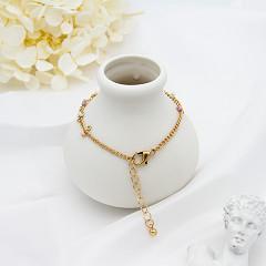 中国 エチオピアの結婚式はブレスレットの宝石類の合金の金明確なアクリルの21.5mmねじブレスレットに玉を付けた 販売のため
