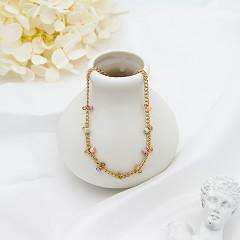中国 エチオピアの結婚式はブレスレットの宝石類の合金の金明確なアクリルの21.5mmねじブレスレットに玉を付けた 販売のため