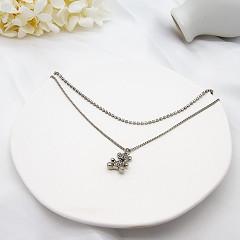 中国 魅力のチョークバルブのネックレスは人のためのダイヤモンドの銀製のチェーン ネックレス44mm - 47mmを置いた 販売のため