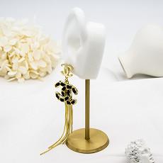 China Edelstahl Soem-ODM der Ohr-durchbohrendes Goldtropfen-Band-Ohrring-316 zu verkaufen