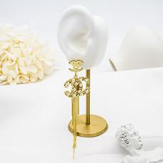 China Edelstahl Soem-ODM der Ohr-durchbohrendes Goldtropfen-Band-Ohrring-316 zu verkaufen