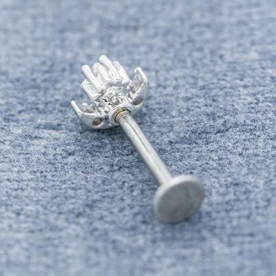 Cina Gioielli perforanti 8mm del chiaro di zircone della pietra della stella di Labret setto del perno in vendita