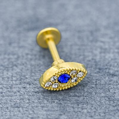 中国 ラブレットの外科鋼鉄縦の宝石類8mm金によってめっきされるラブレットは散りばめる 販売のため