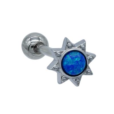 China De tong belt Opal Stone Jewelry Stainless Steel-het Doordringen Bal Veelvoudige Kleur Te koop