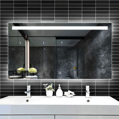China Frameless Intelligent Bathroom Wall LED light mirror for sale