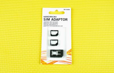 China Plastic ABS 3FF Micro SIM Adapter For IPhone 4 Or IPhone 5 for sale