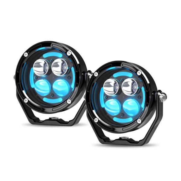 Quality 140W Motorcycle LED Spotlight 14000LM Motorbike Auxiliary Lights 12V - 24V   4 LED Beads for sale