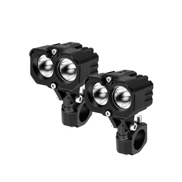 Quality IP67 Waterproof Motorcycle LED Spotlight 150W Motorbike Spot Light 15000LM Micro Wire Control for sale