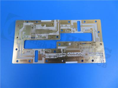 China RT/duroid 6035HTC Double Sided high frequency rigid PCB with 1oz Copper and Immersion Gold for RF/Microwave for sale