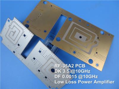 China RF-35A2 PCB 2-Schicht 5mil mit Immersion Silber für Leistungsverstärker zu verkaufen