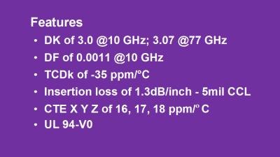 China Laminados de alta frecuencia Rogers RO3003G2, con PTFE relleno de cerámica, utilizados en el control de crucero adaptativo en venta
