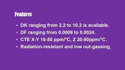 China F4BTM series PCB with different DK value built for Single Sided, Double Sided PCB, Multilayer PCB, Hybrid PCB for sale